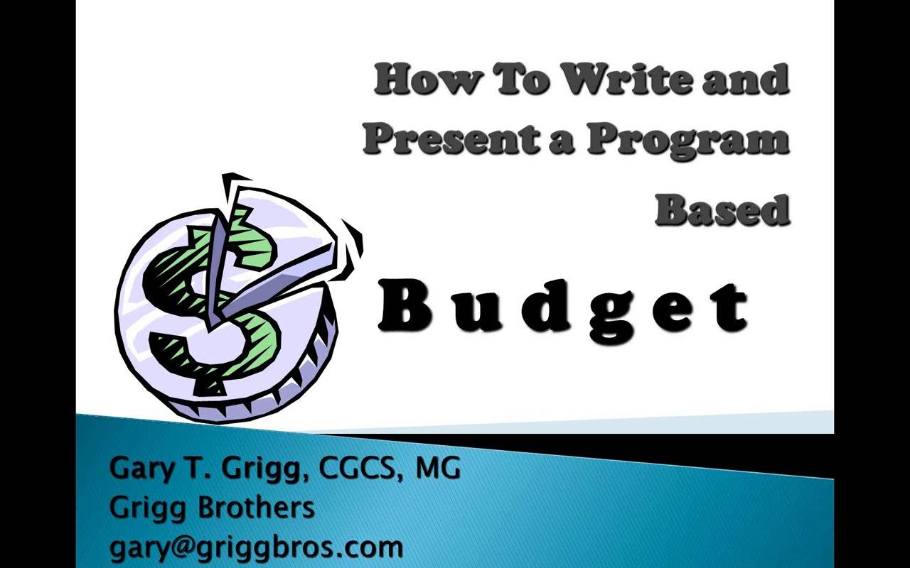 Building a Program-Based Budget - Webinar Archives - TurfNet