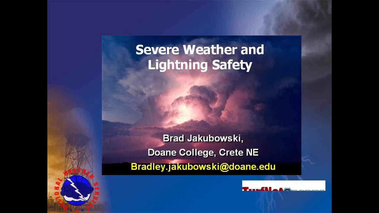 Severe Weather and Lightning Safety - Webinar Archives - TurfNet