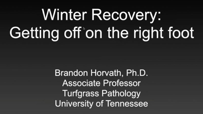 Brandon Horvath — Winter damage on Bermudagrass - Webinar Archives ...