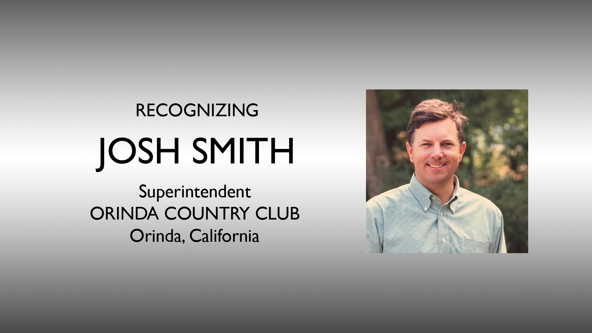 Josh Smith: Multi-faceted golf course superintendent - Rising Stars of ...