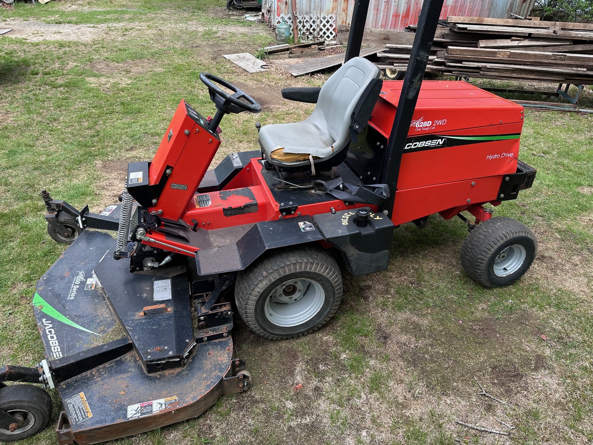 Jacobsen Turfcat T628D Out-Front Rotary Mower w/ 72" Deck - Rotary ...